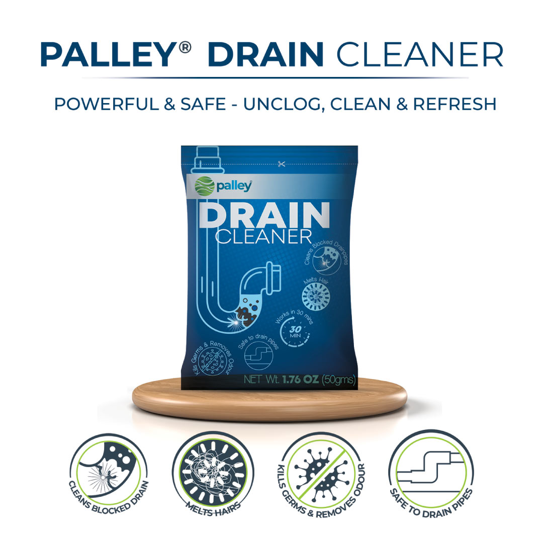Drain cleaning Powder | Safe and Unblocks in 30 Mins | Palley
