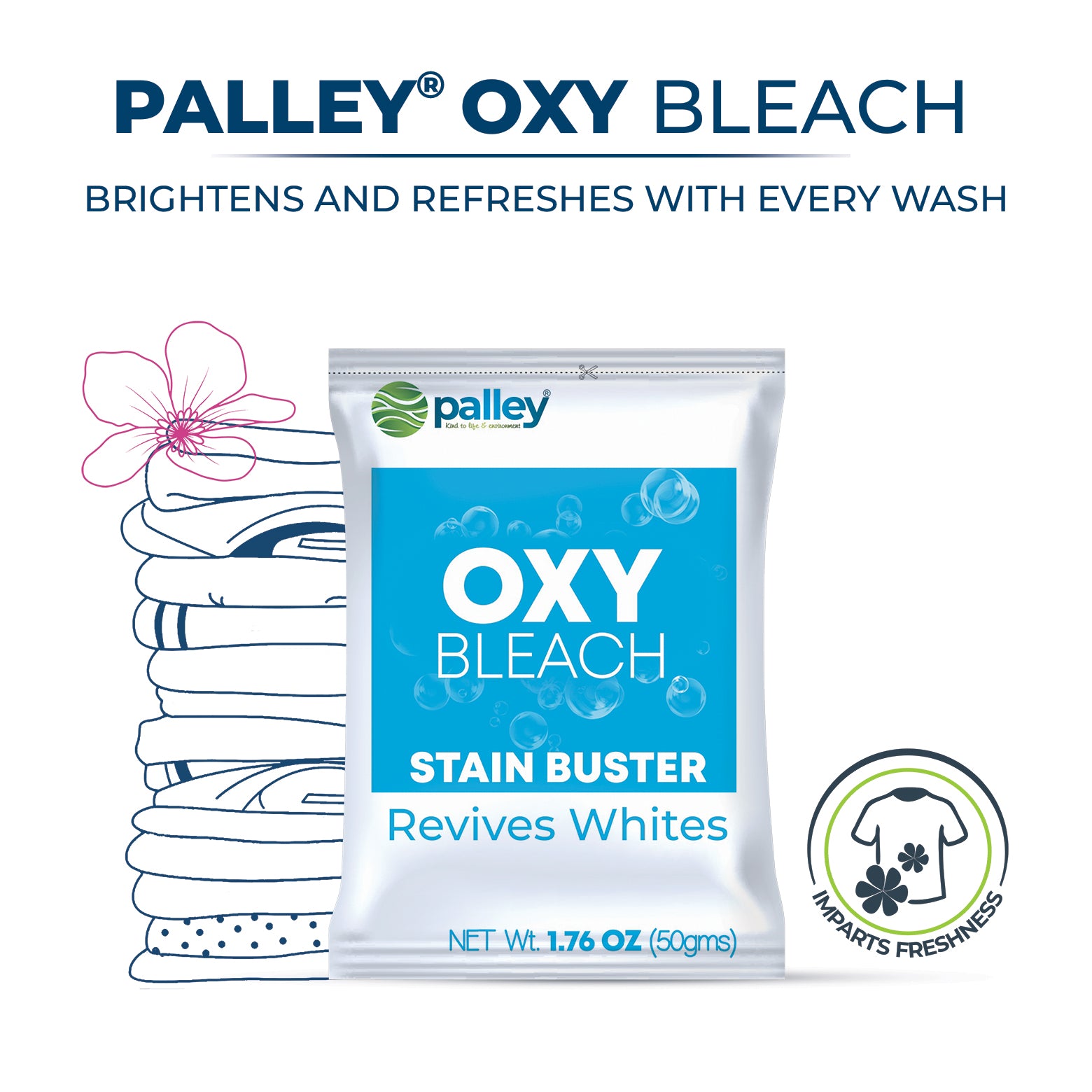 Organic Bleaching Powder for Clothes | Stain Buster Colour Safe | Palley